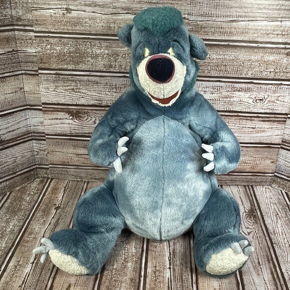 Disney | Toys | Disney Store The Jungle Book Baloo 5 Blue Plush Stuffed ...